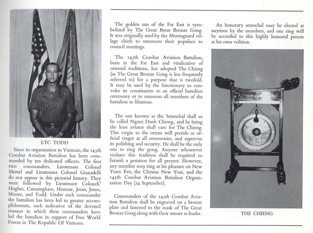 Vietnam Helicopter insignia and artifacts - 145th Combat Aviation Battalion