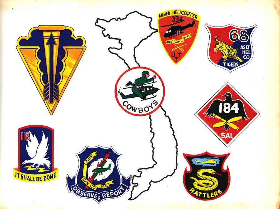 Vietnam Helicopter insignia and artifacts - 145th Combat Aviation Battalion