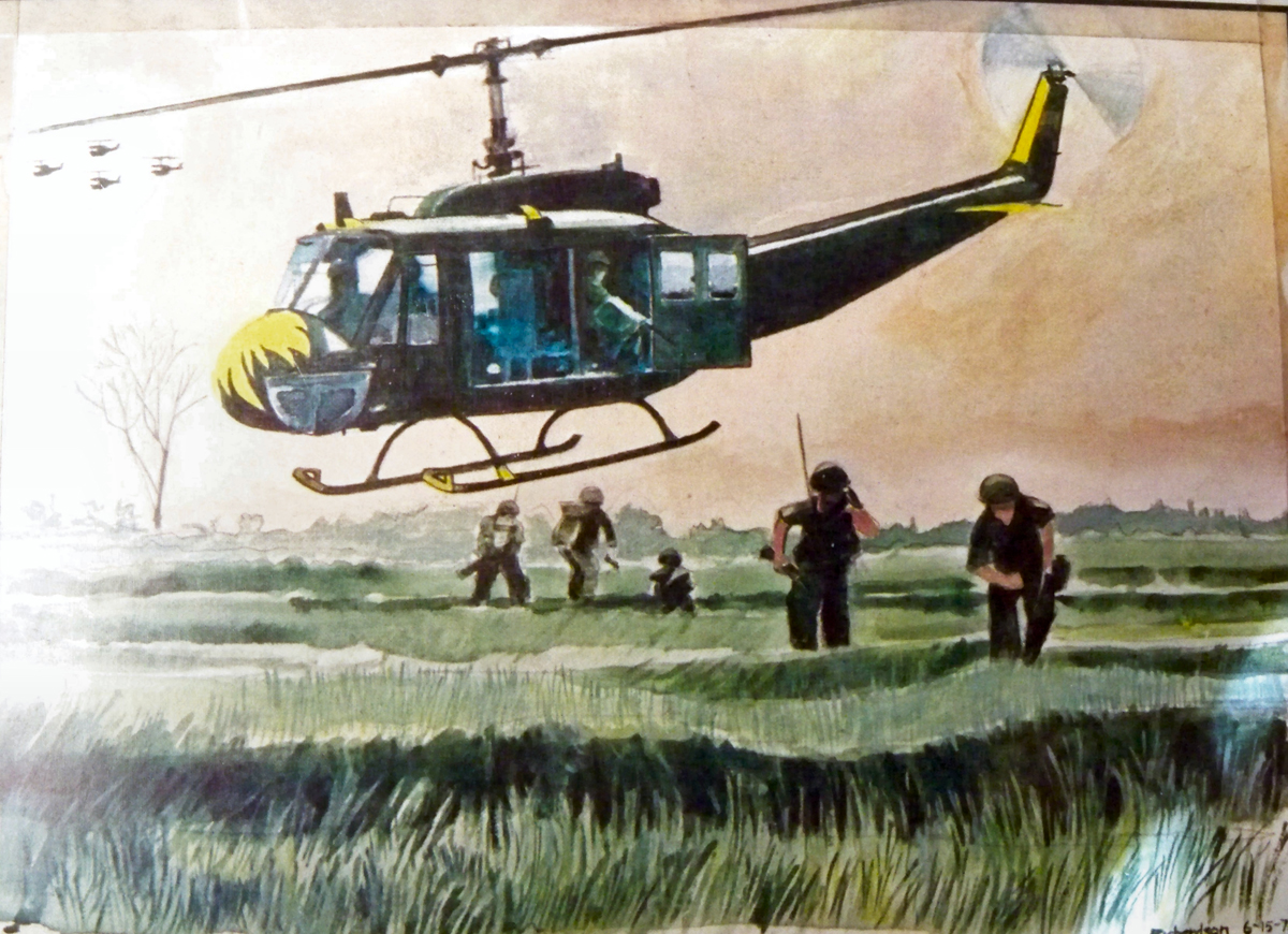 Vietnam Helicopter insignia and artifacts - 116th Assault Helicopter ...